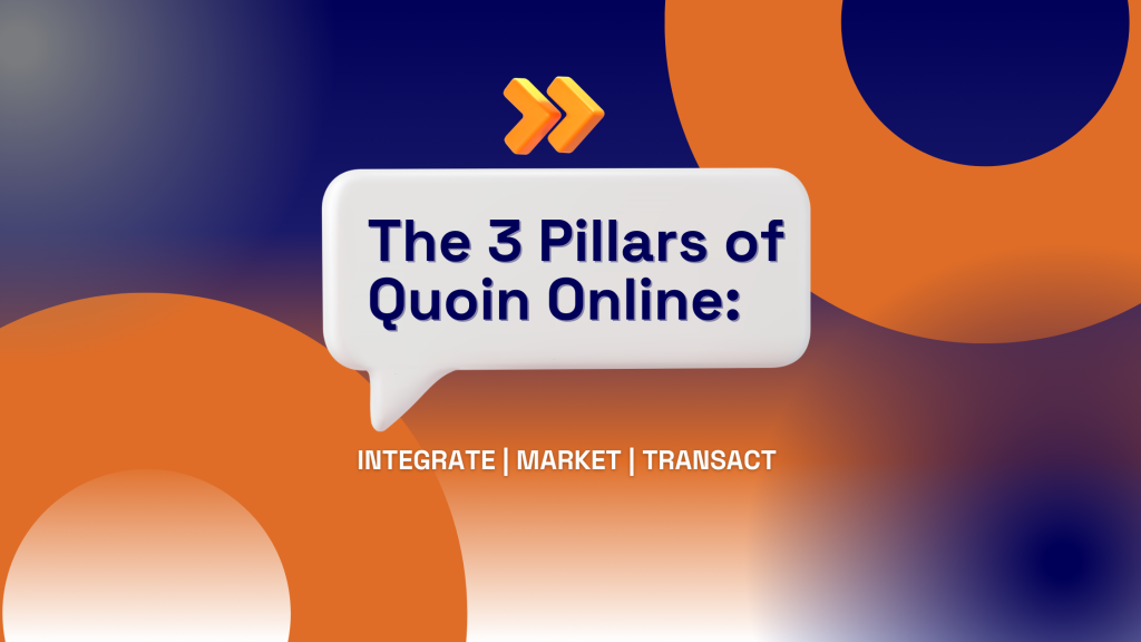 The Three Pillars of Quoin Online: INTEGRATE, MARKET, TRANSACT - Quoin ...